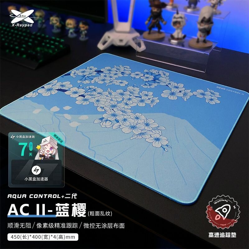 X-raypad Коврик для мышки, L, синий