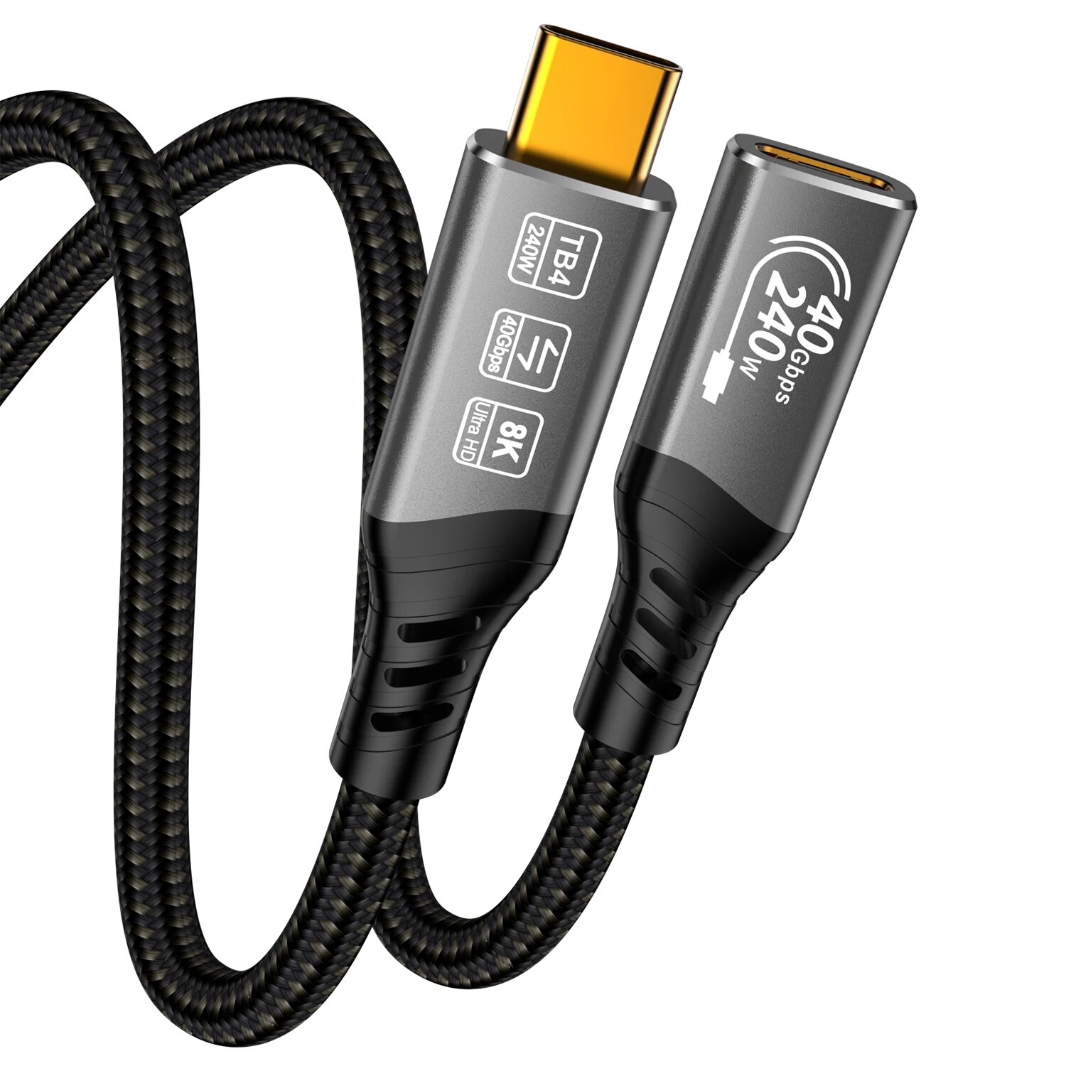 CableDeconn USB C Thunderbolt 4 кабель 240 Вт 1 м