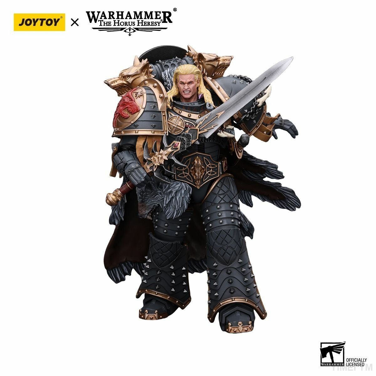 Подвижная фигурка JOYTOY Warhammer Голландский космический волк Леман Расс командующий 6 м корпусом коллекция игрушек