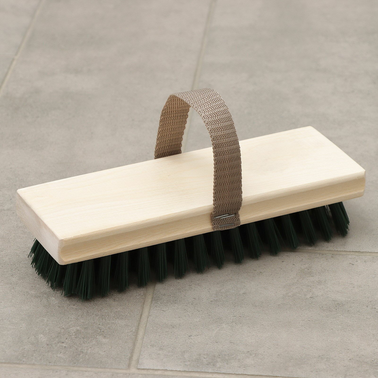 Щётка полотёрная с ремешком, 6-ти рядная, 22x7.5 см, цвет: бежевый