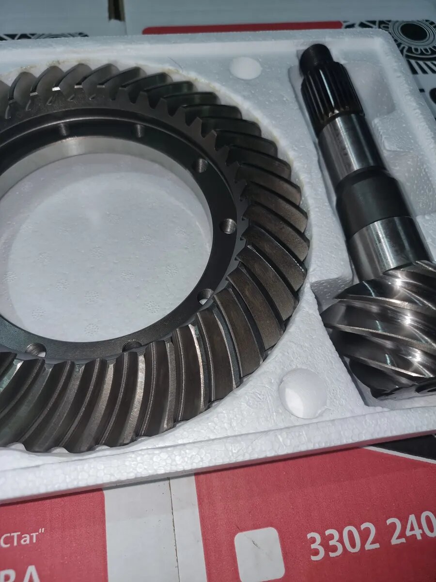 Главная пара редуктора 8х41 ( тонкая ) шлифованный зуб