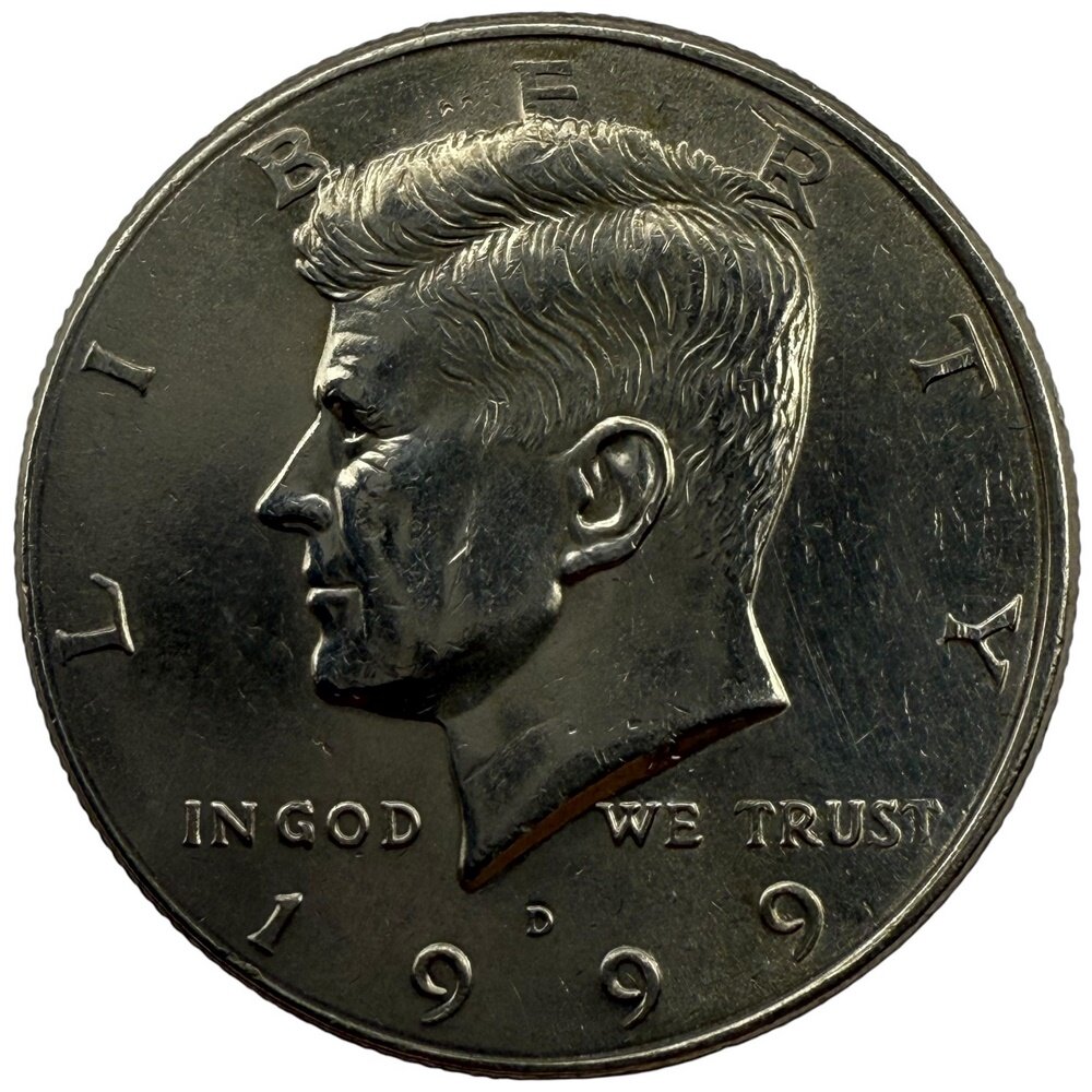 США 50 центов (1/2 доллара) 1999 г. (Полдоллара Кеннеди) (D)