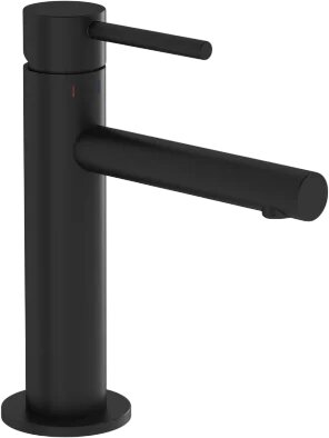 Смеситель для раковины VitrA Origin A4255636WTC черный, матовый, кран для ванной в раковину, из латуни, рычажный, с керамическим картриджем, с функцией экономии расхода