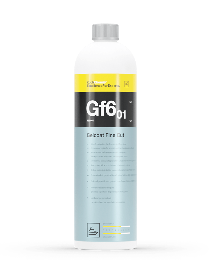 KochChemie Gelcoat Fine Cut - Мелкозернистый полироль для гелькоутов и ЛКП катеров и лодок (1 л)