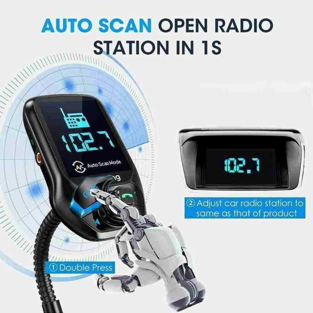 Автомобильный Bluetooth FM-трансмиттер/MP3-плеер с функцией hands-free и USB-портом
