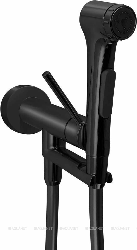 Смеситель с гигиеническим душем Jacob Delafon Elate 2.0 E28317-BL черный матовый