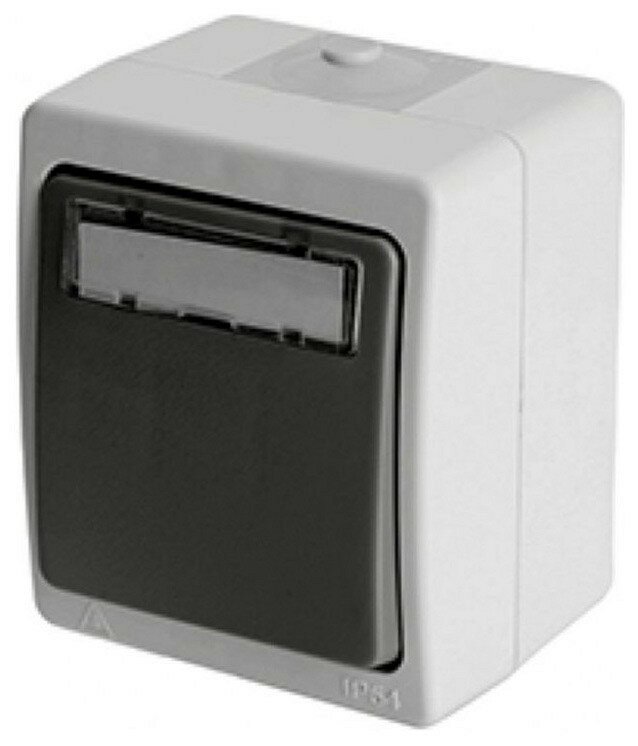 Выключатель двухполюсной самовозвратный Stekker Велена 49723