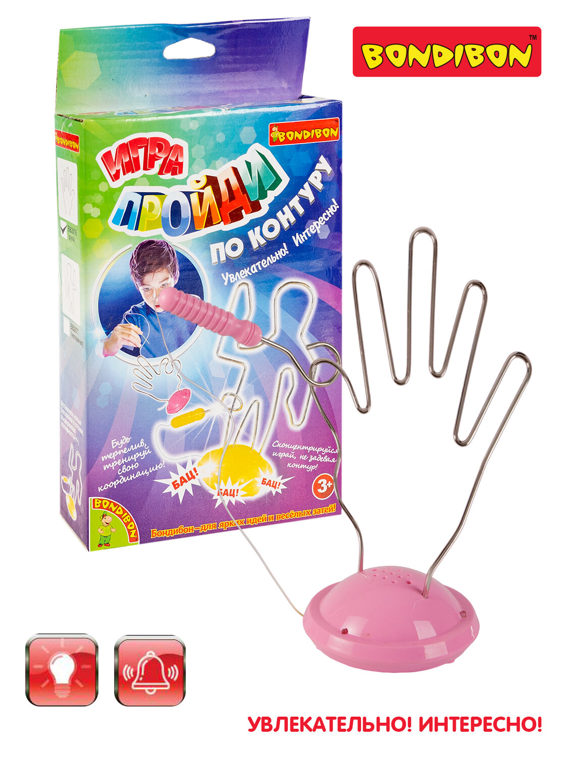 Bondibon Настольная игра Пройди по Контуру! ВВ2076