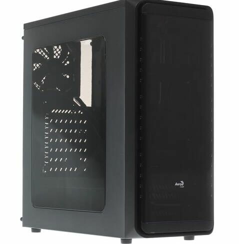 Компьютерный корпус AeroCool SI-5200 Window (4718009153110) черный - Mid Tower, Micro ATX, Mini ITX, Stаndard ATХ, USB 2.0 Tуpe A, USB 3.2 Gen1 Tуpe A