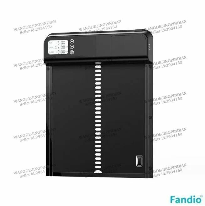 Автоматическая дверь курятника с таймером Алюминий + ABS, водонепроницаемые электрические ворота для домашней птицы IPX3 для фермы