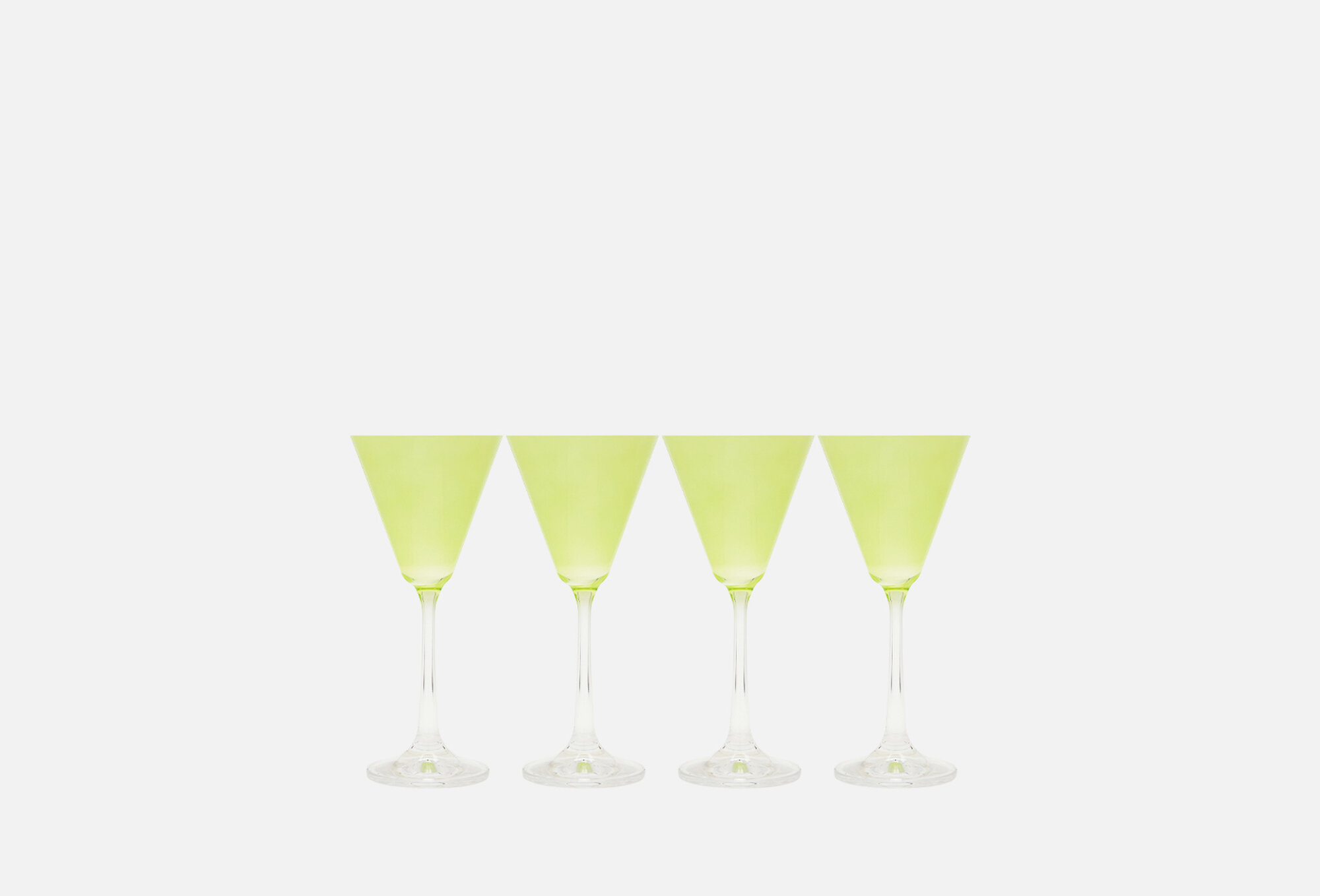 Бокалы для мартини 90 мл CRYSTALEX Praline green