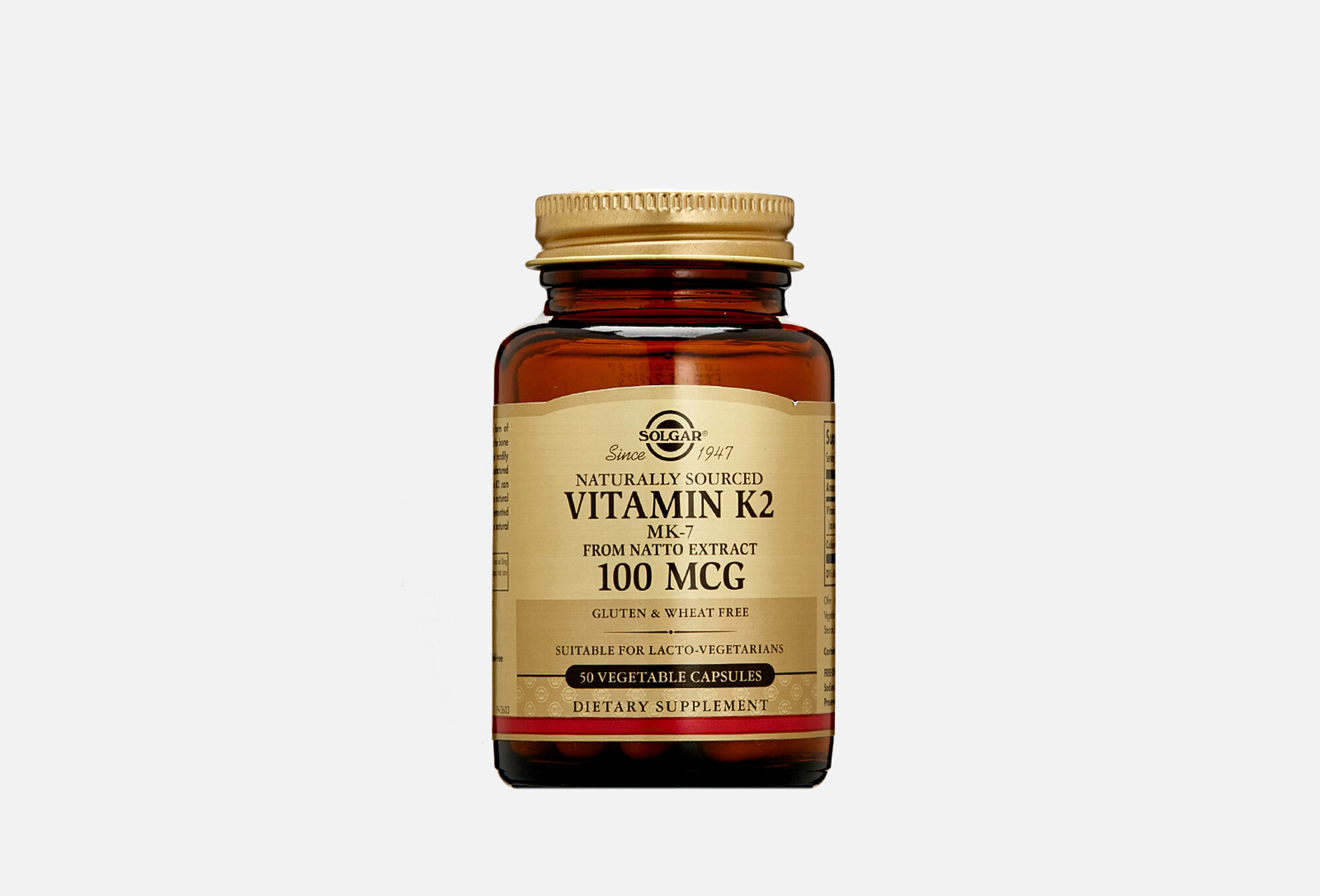Витамин К2 SOLGAR Vitamin K2 100 мкг в капсулах