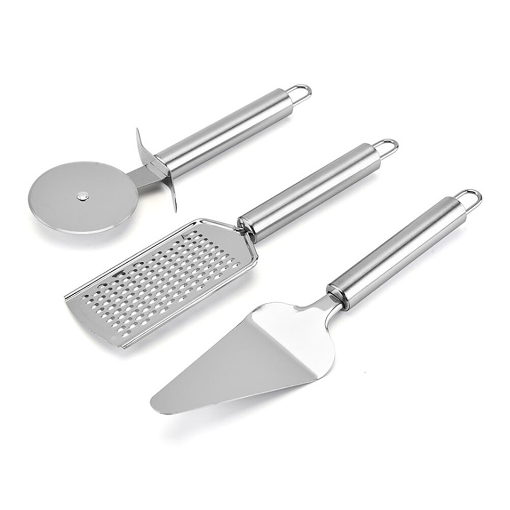 3pcs/Set для выпечки из нержавеющей стали, в том числе пицца -резинки для пиццы и сырная мельница для пиццы пиццы