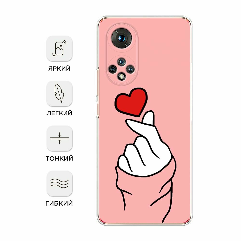 Чехол на Honor 50/Huawei Nova 9 / Хонор 50/Хуавей Нова 9 с принтом "Милое сердечко" — фото 1