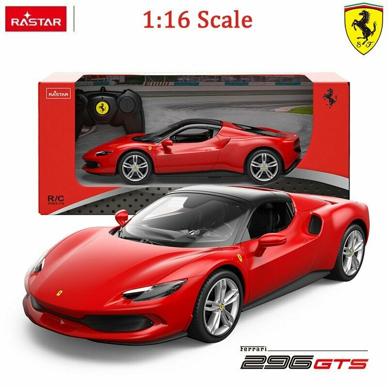 RASTAR Ferrari 296 GTS красный 1:16 Автомобиль С Дистанционным Управлением Модели Автомобилей