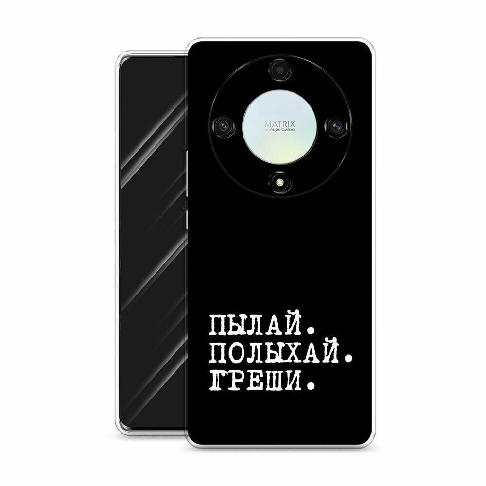 Силиконовый чехол на Honor X9A / Хонор X9A с принтом Пылай и греши — фото 1