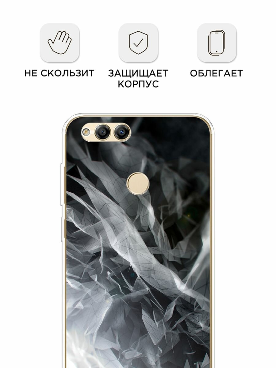 Силиконовый чехол на Honor 7X / Хонор 7Х с принтом "Абстракция 9" — фото 1