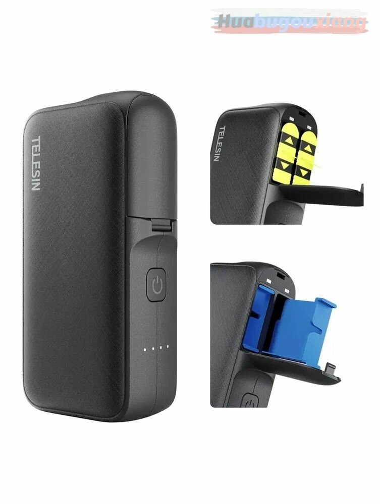 Повербанк на 2 аккумулятора GoPro hero 11-5 на 10000 mAh 20BT с функцией быстрой зарядкиrj