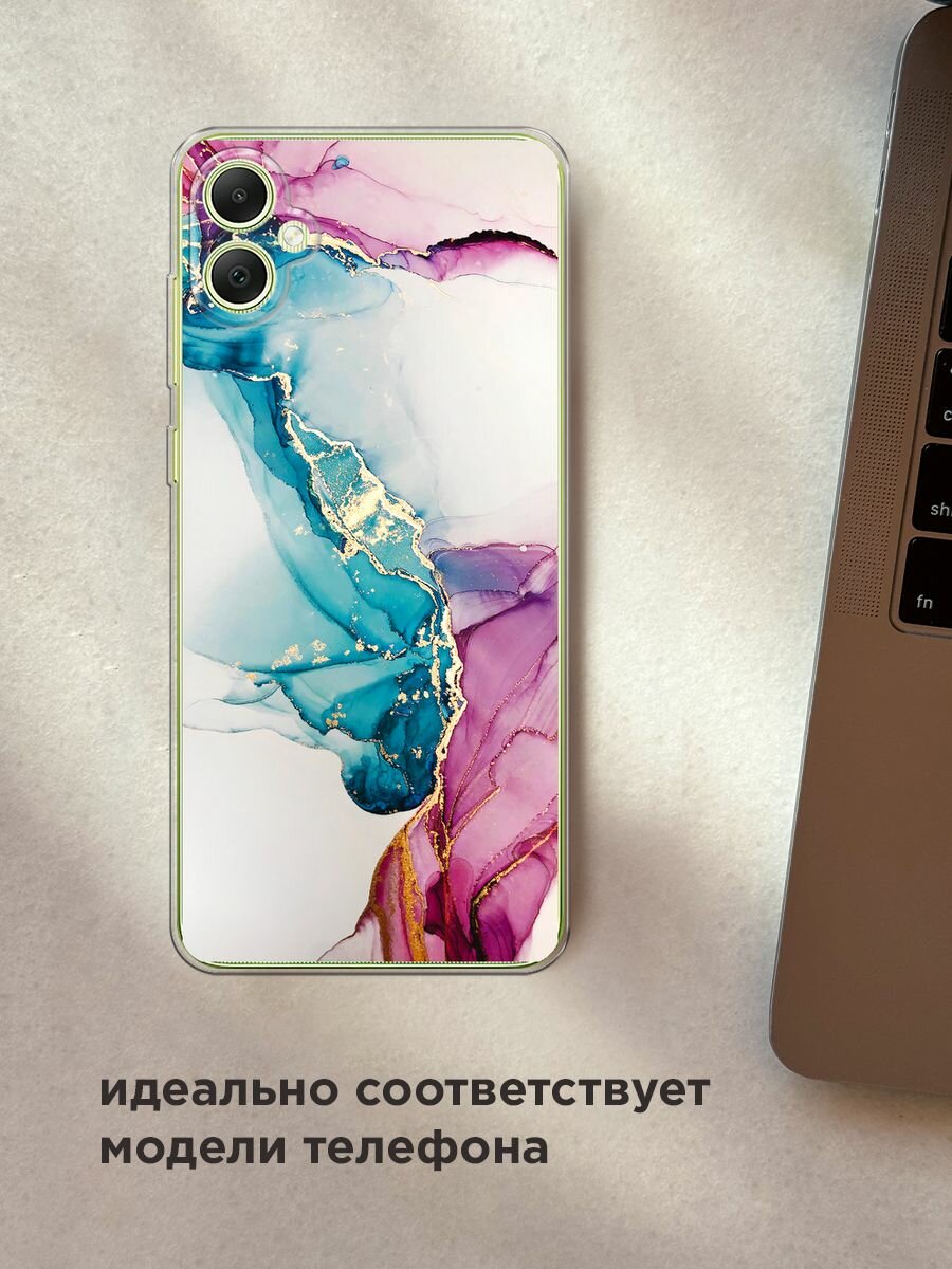 Чехол на Samsung Galaxy A05 / Самсунг Галакси A05 с принтом "Розовые разводы рисунок" — фото 1