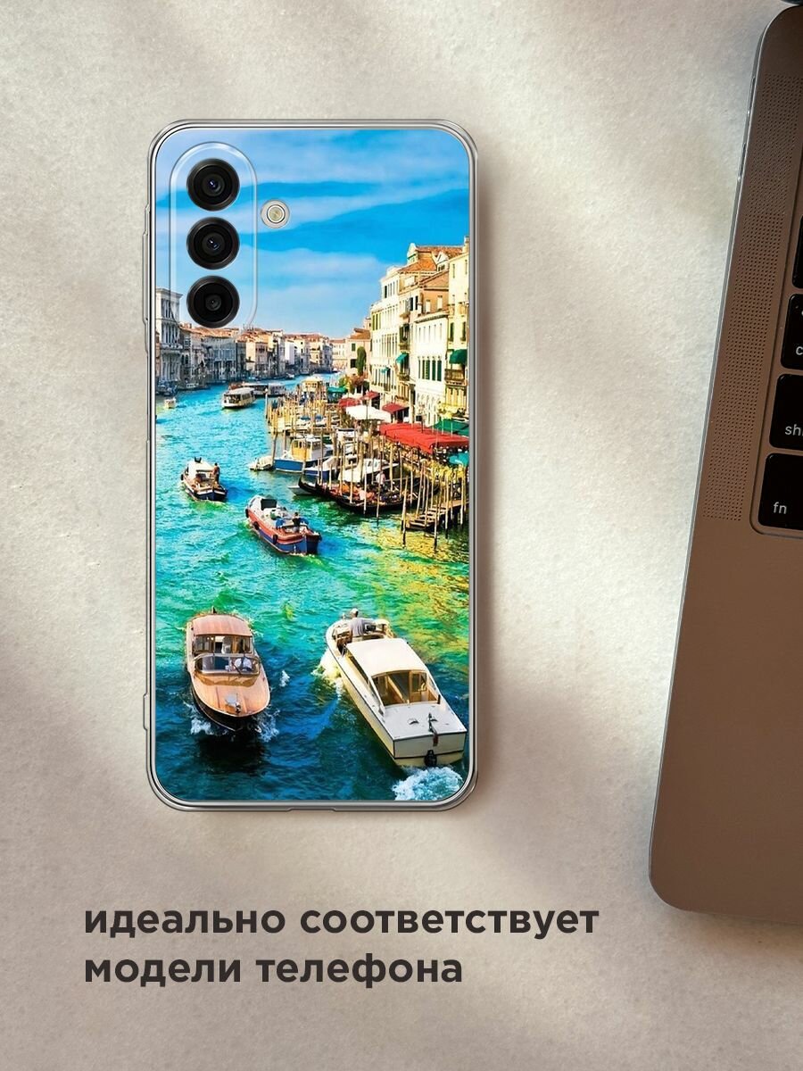 Чехол на Samsung Galaxy A17 / Самсунг А17 с принтом "Каналы Венеции" — фото 1