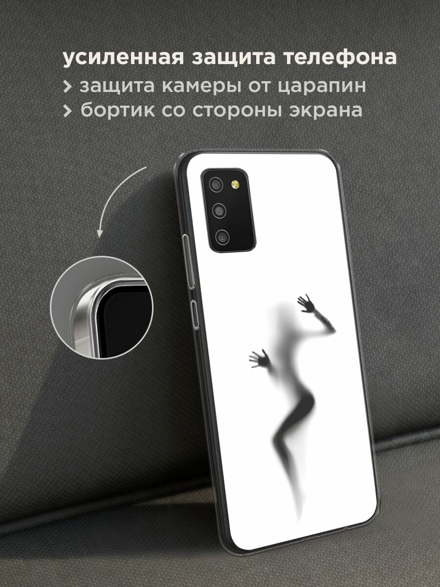 Чехол на Samsung Galaxy A02s / Самсунг Галакси A02s с принтом "Девушка в душе" — фото 1