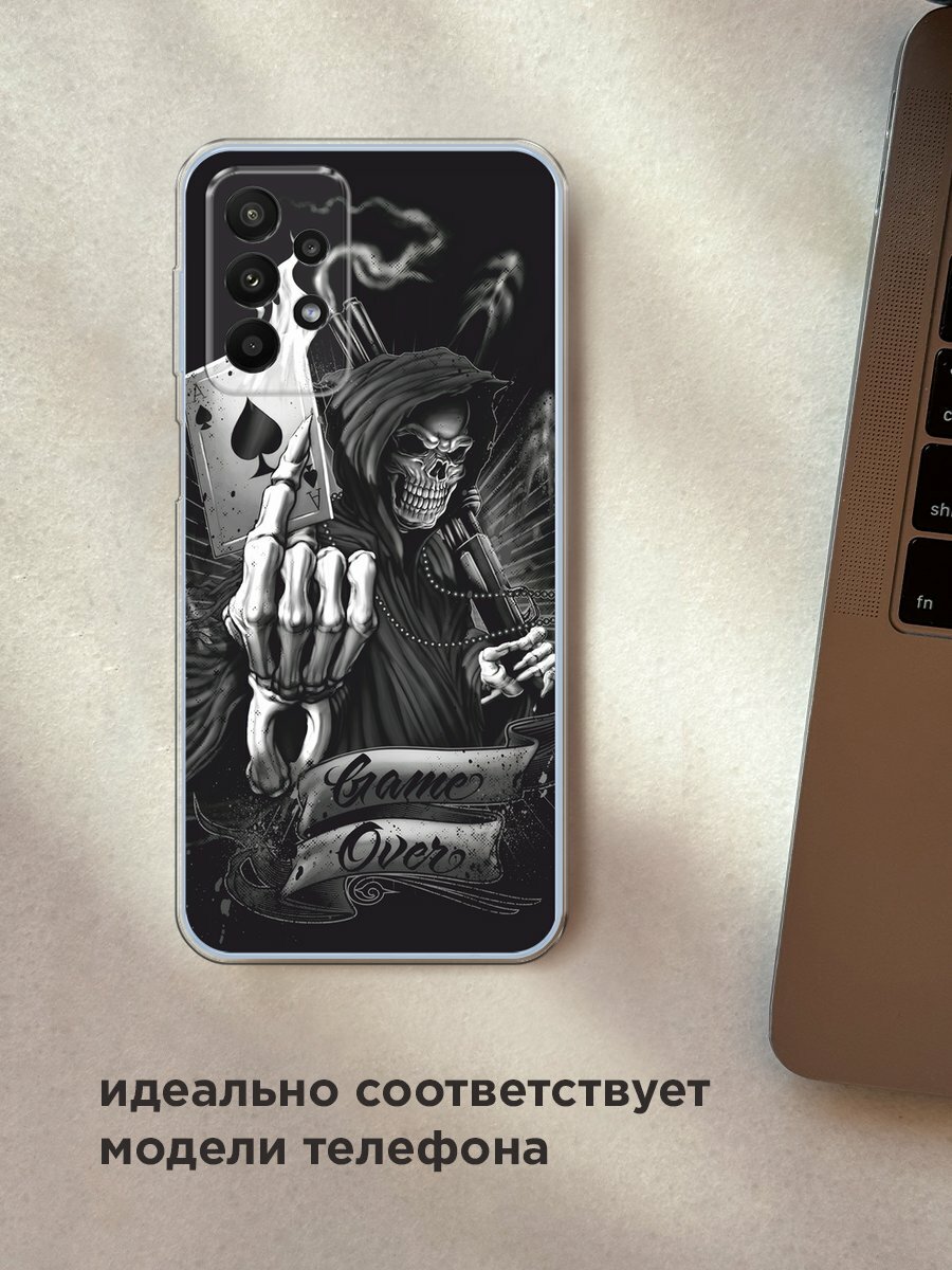 Чехол на Samsung Galaxy A23 / Самсунг Галакси А23 с принтом "Игра закончена" — фото 1