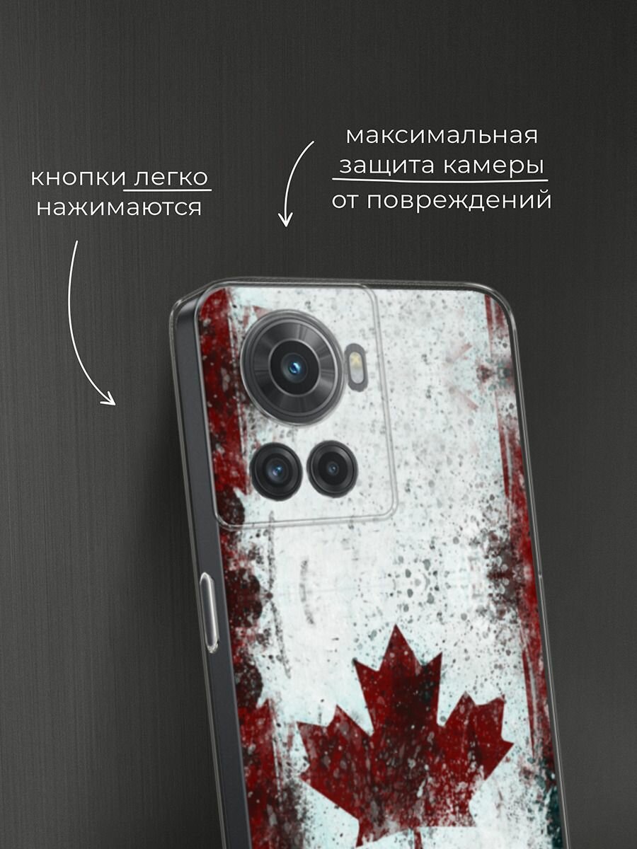 Чехол на OnePlus 10R/Ace / Ван Плас 10R/Ace с принтом "Канада" — фото 1