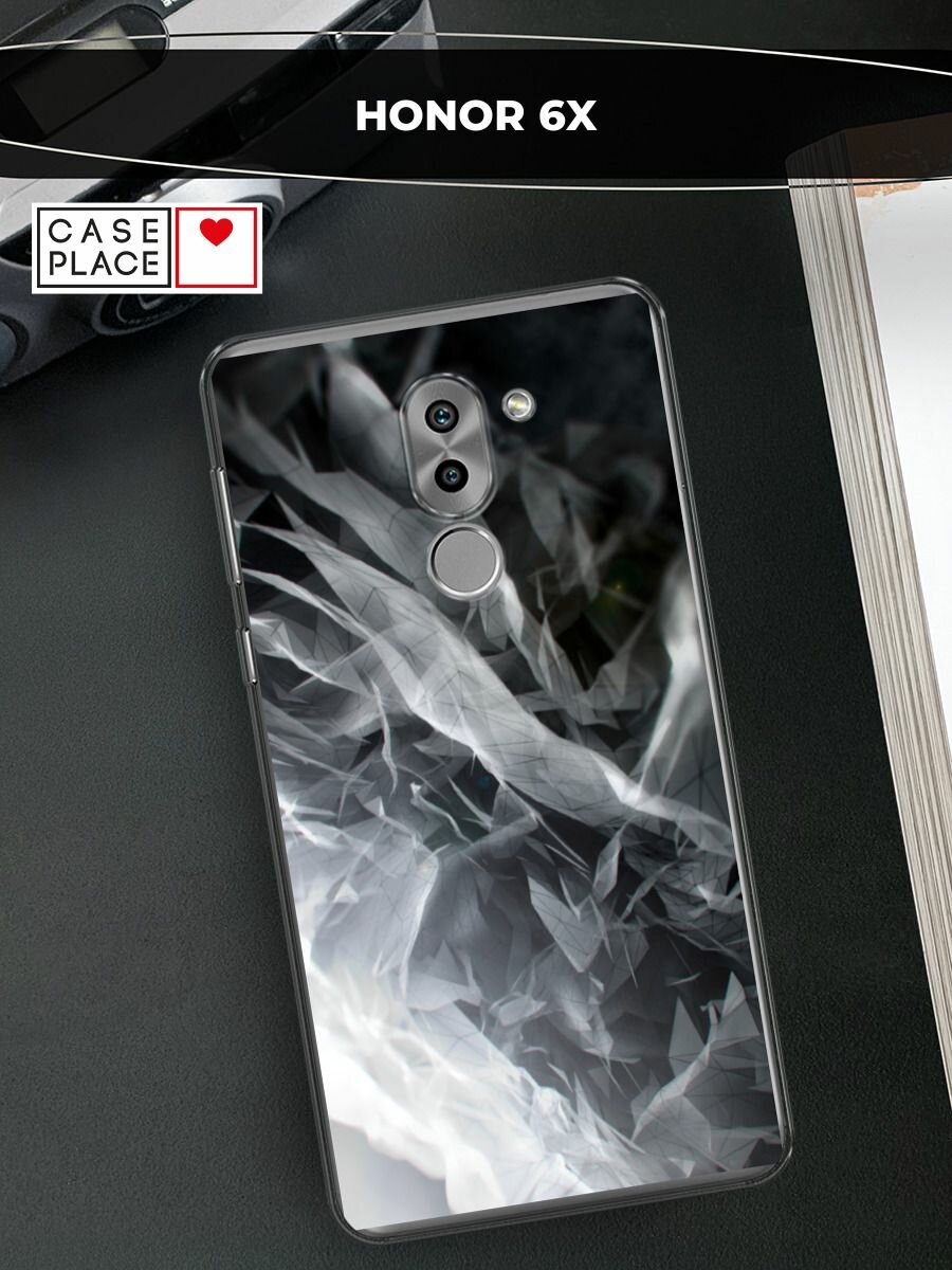 Силиконовый чехол на Honor 6X / Хонор 6Х с принтом "Абстракция 9"