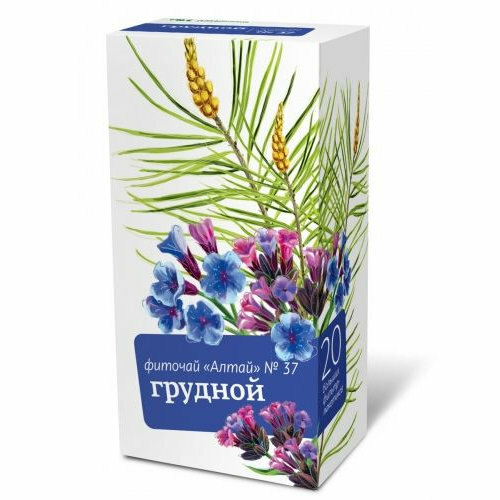 Фиточай Алтайский кедр № 37 грудной, 20 фильтр-пакетов по 1,5 г