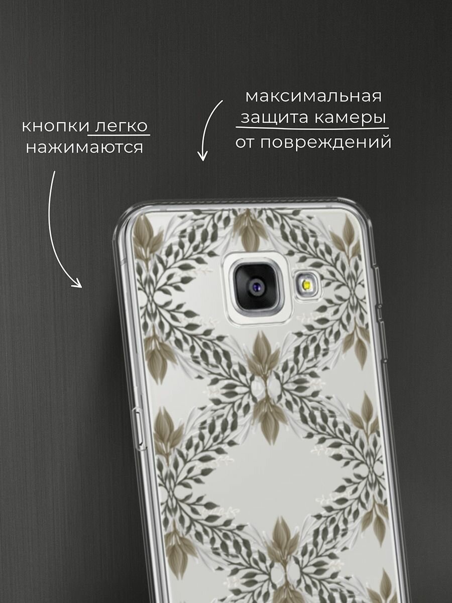 Чехол на Samsung Galaxy A3 2016 / Самсунг Галакси А3 2016 с принтом "Калейдоскоп цветов" — фото 1