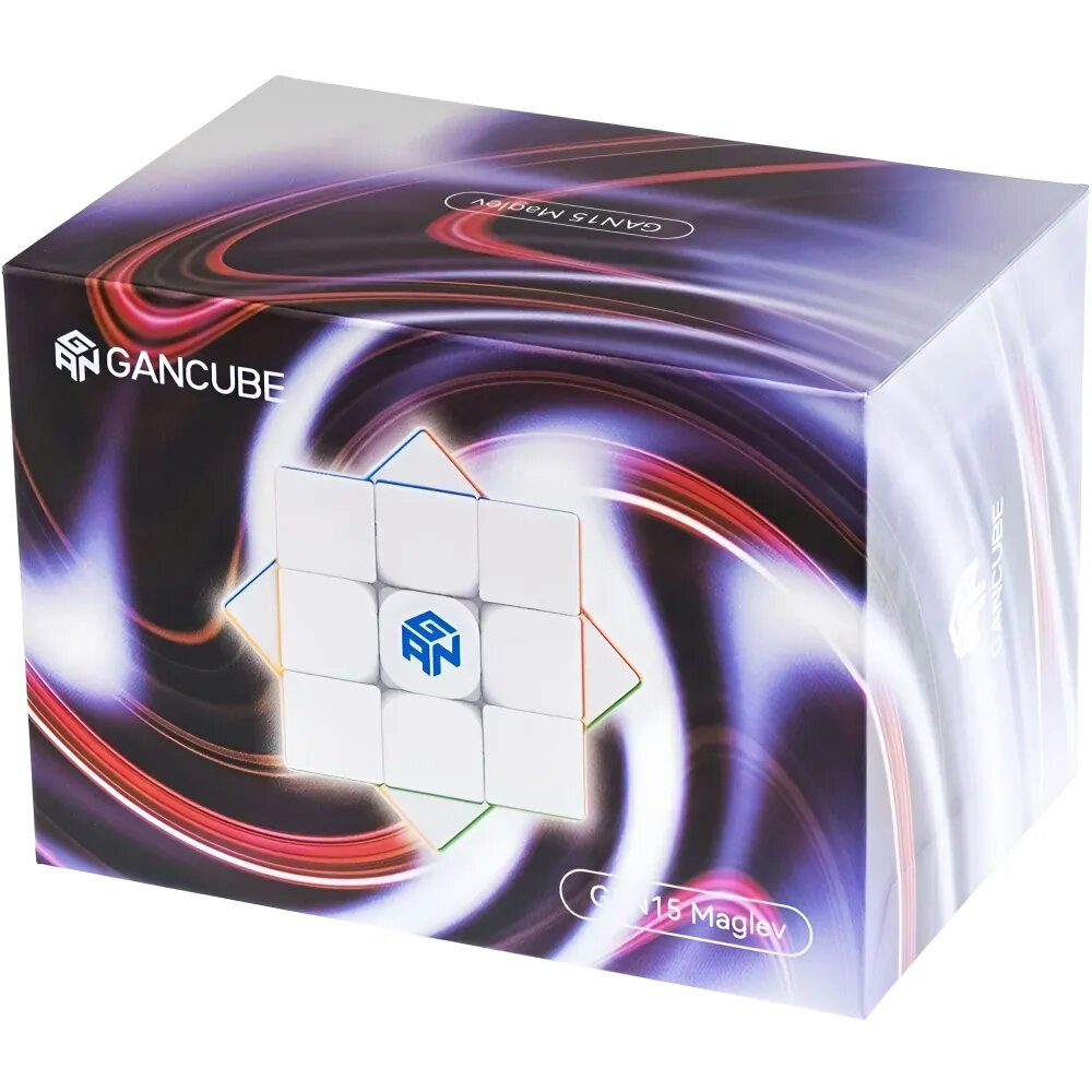 Кубик Рубика профессиональный магнитный Gan 15 M Maglev UV 3x3