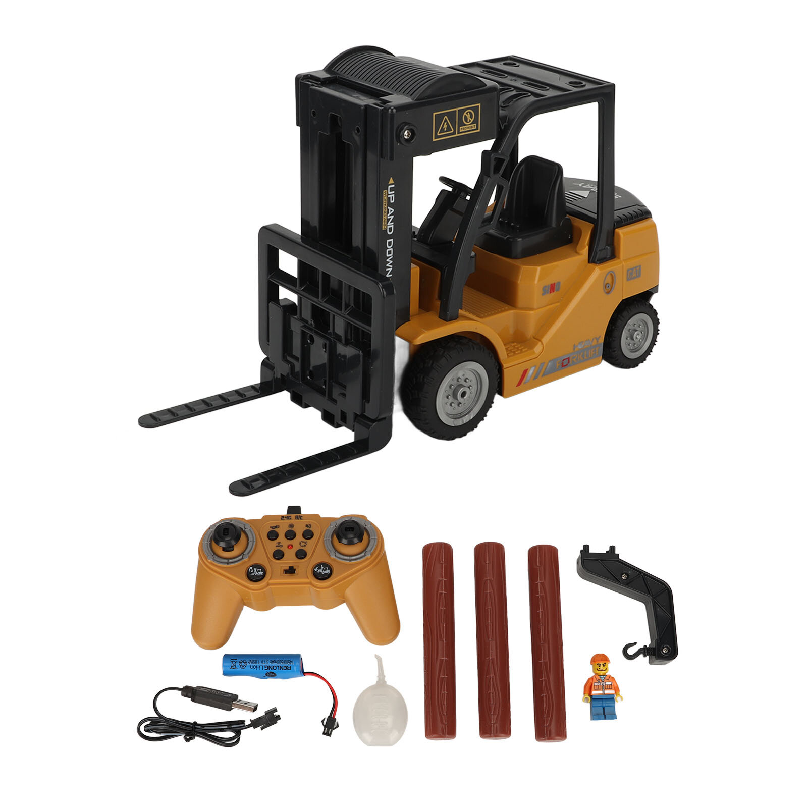 2,4 ГГц RC Voklift Construction Truck Spray Spray Реалистичный ударный сопротивление RC Строительные машины для мальчиков