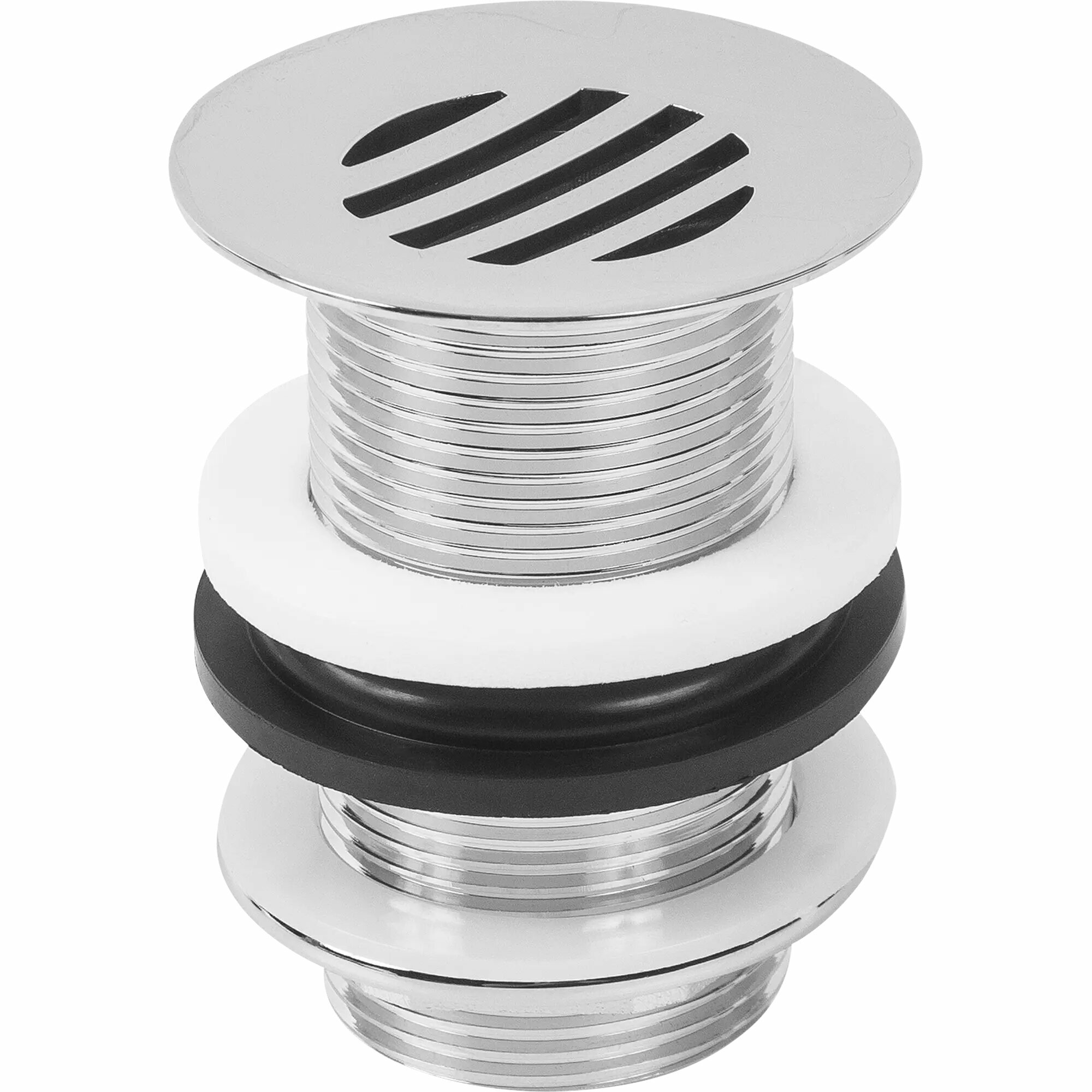 MONLID выпуск для раковины 40 мм решетка без перелива хром монтажная часть