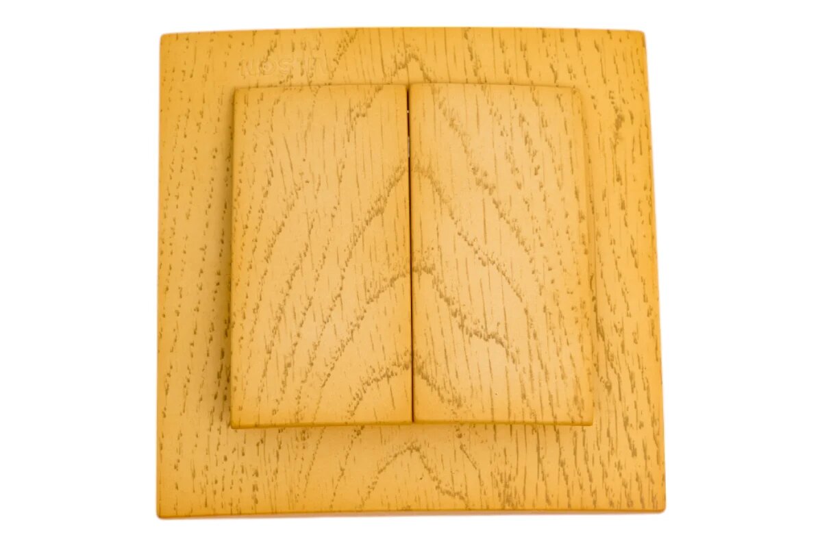 NILSON Выключатель 2СП клен Touran wood 24281003 электрический модуль для электросистемы