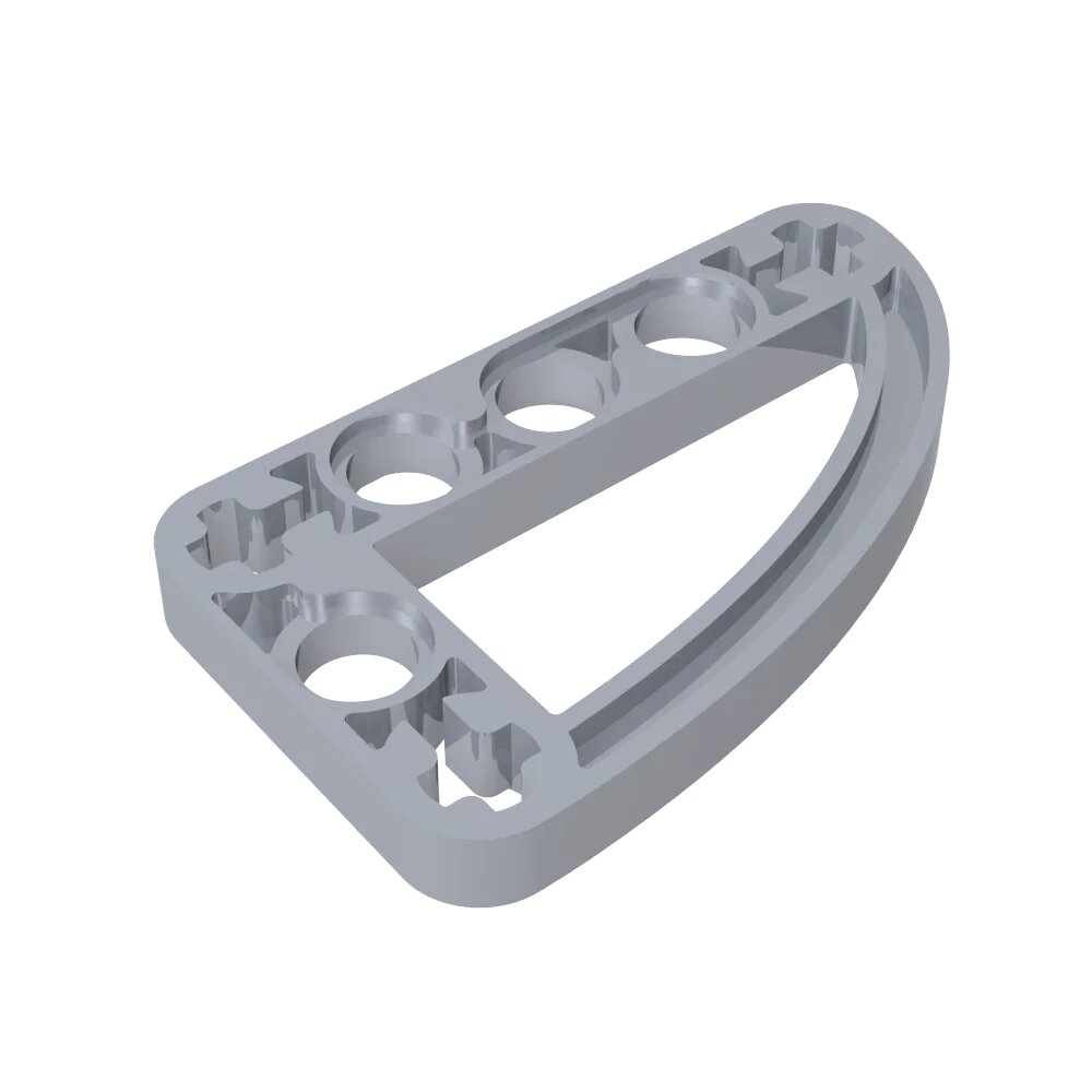 GOBRICKS Liftarm Modified Серый 3x5, Цвет: 073