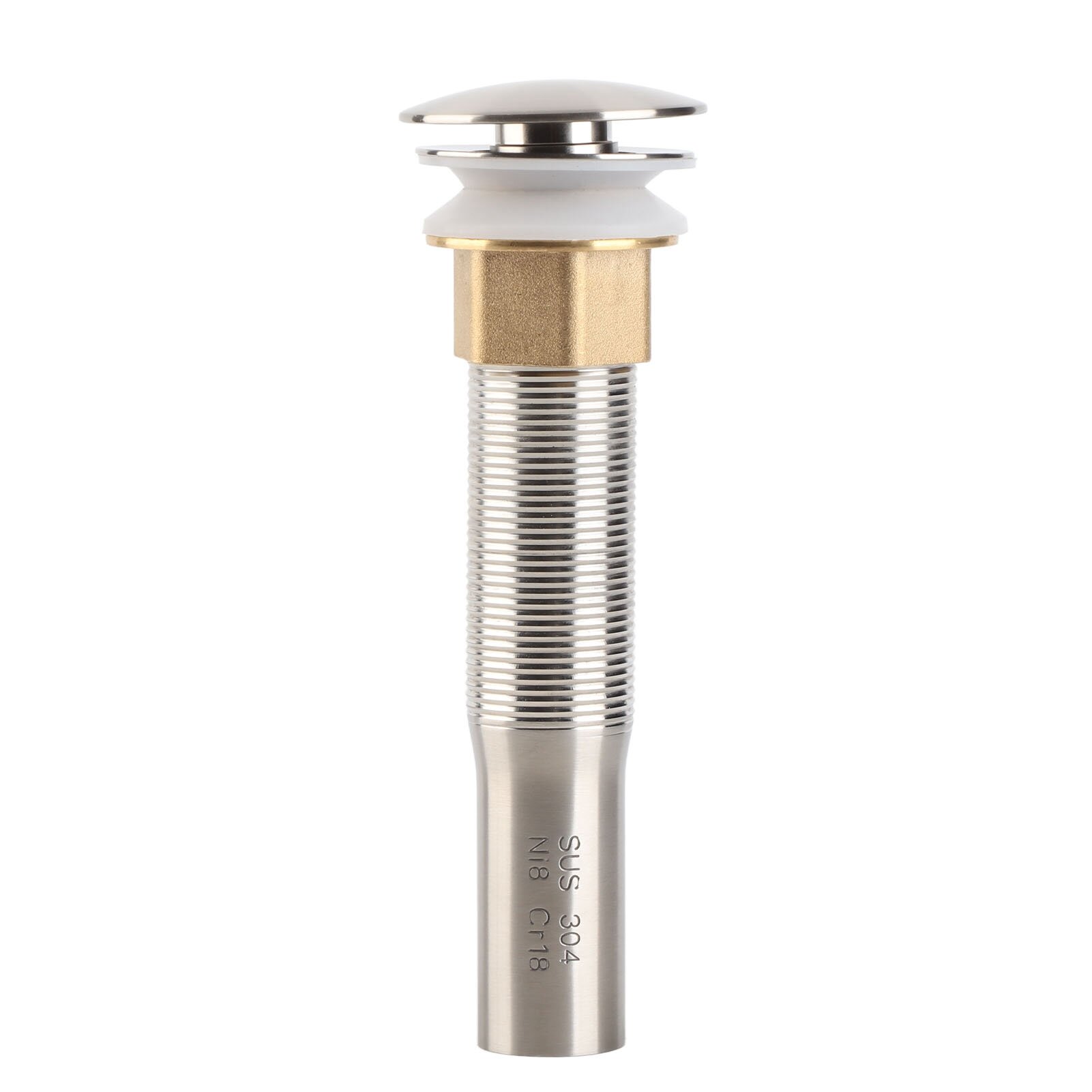 Фильтр для слива раковины в ванной комнате из нержавеющей стали, прочный и простой в установке.