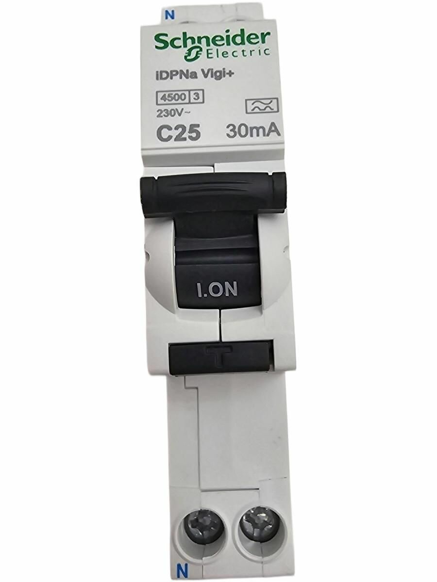 Дифавтомат Schneider ELectric Acti 9 iDPNa Vigi 2п C 25A 30мА AC 4.5кА A9D93625
