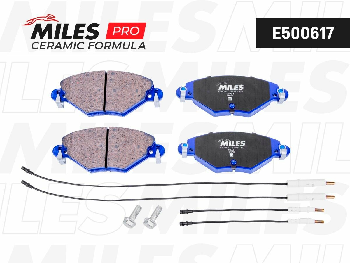 MILES Колодки тормозные передние (Смесь CERAMIC серия PRO) CITROEN C5 1.6D/2.0D/1.8/2.0 01- (TRW GDB1448) E500617