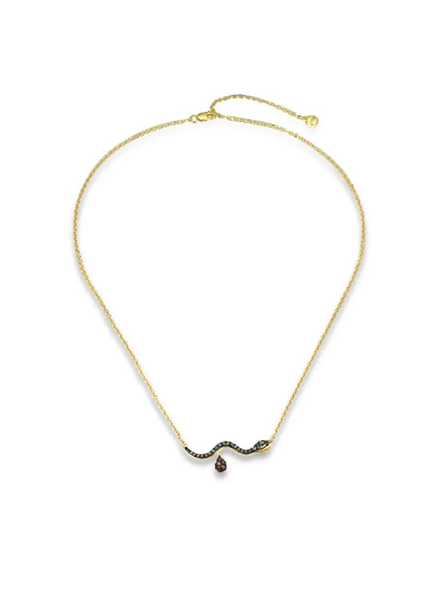 Колье, серебро, 925 проба, фианит