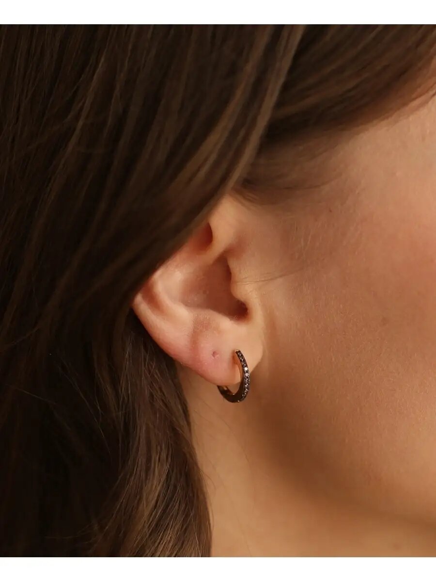 Серьги, серебро, 925 проба, фианит