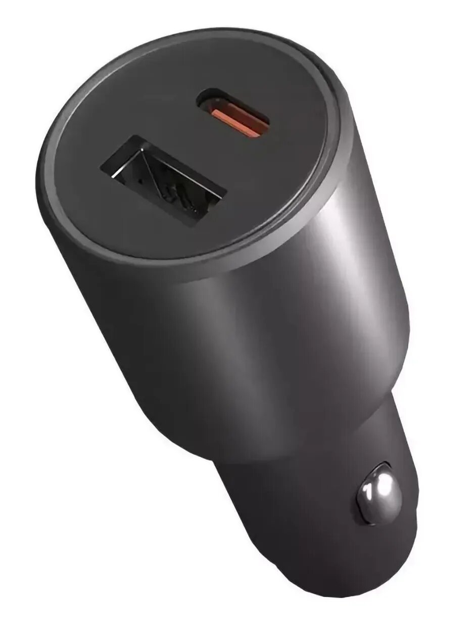 Автомобильная зарядка Xiaomi Dual Port Car Charger 1A1C 43W (MDY-16-EQ) Black