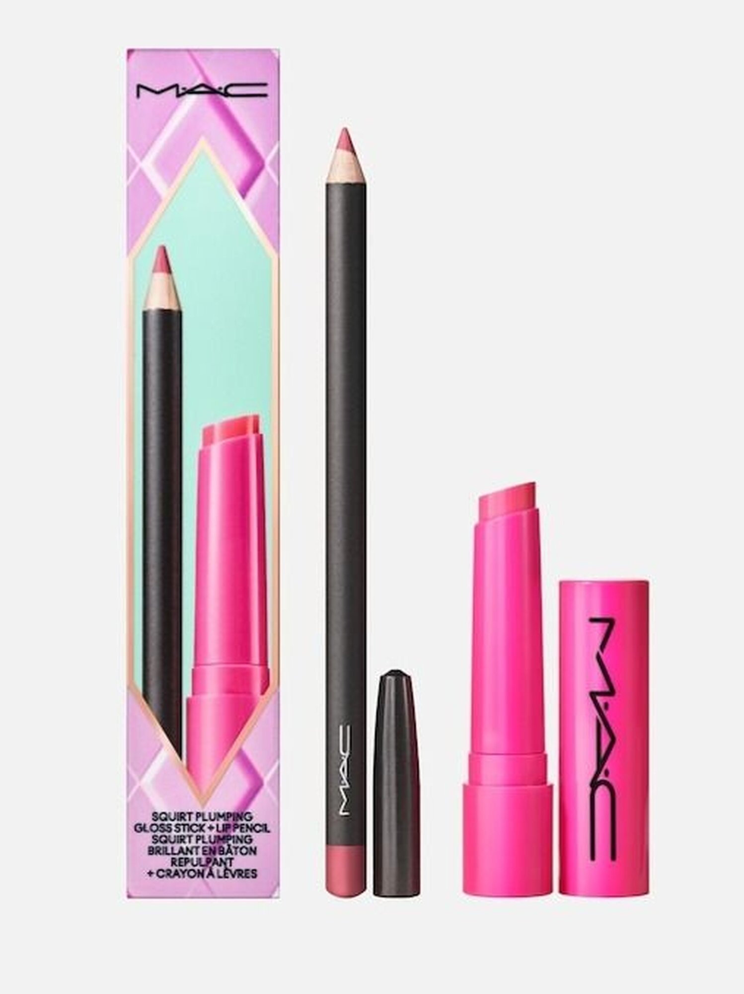M.A.C Набор для макияжа губ Holiday Anything's Glossible Lip Comb, карандаш и помада для губ