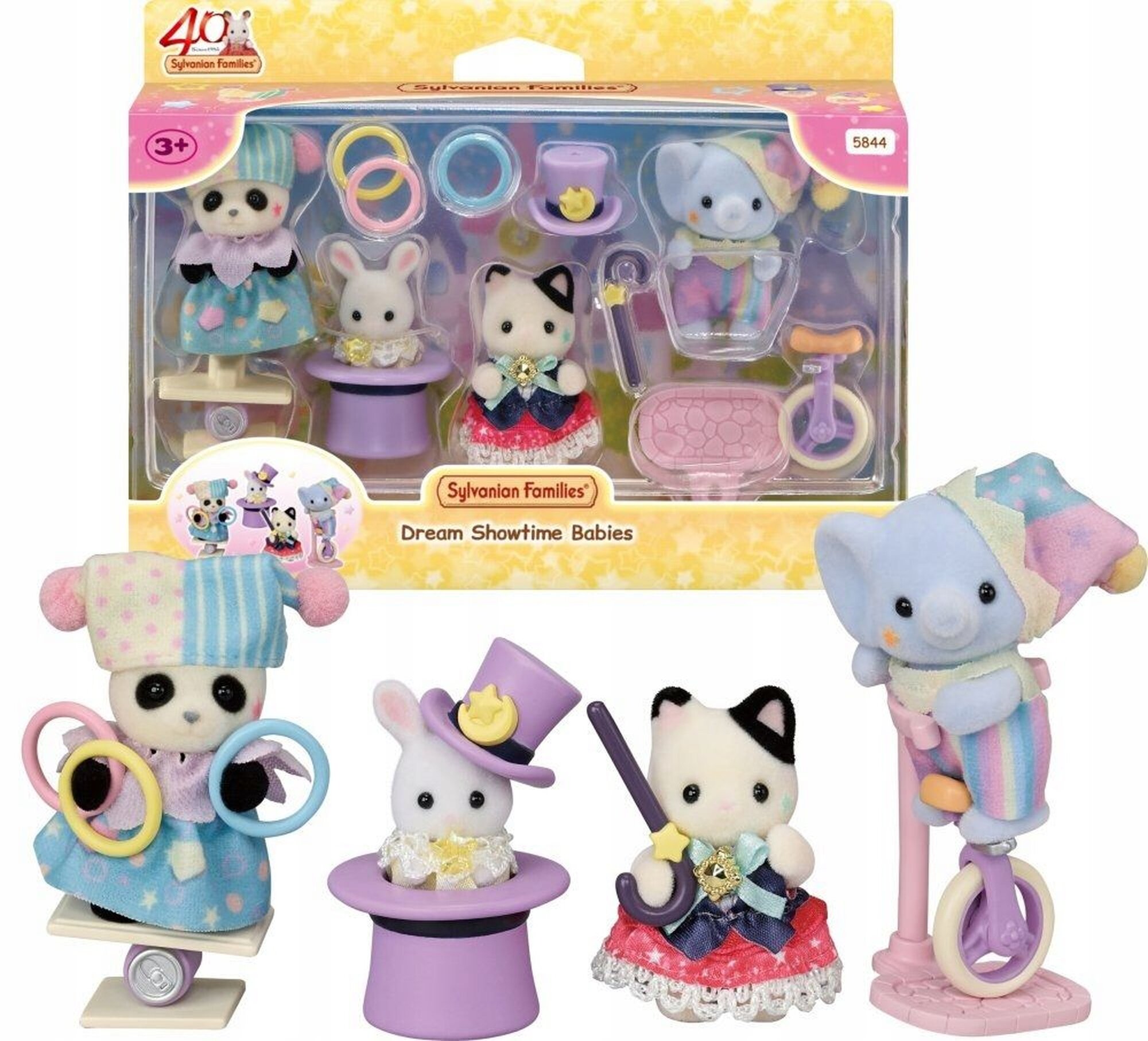 Игровой набор Sylvanian Families - Набор фигурок Цирковые трюки - Сильвания Фэмили 5844