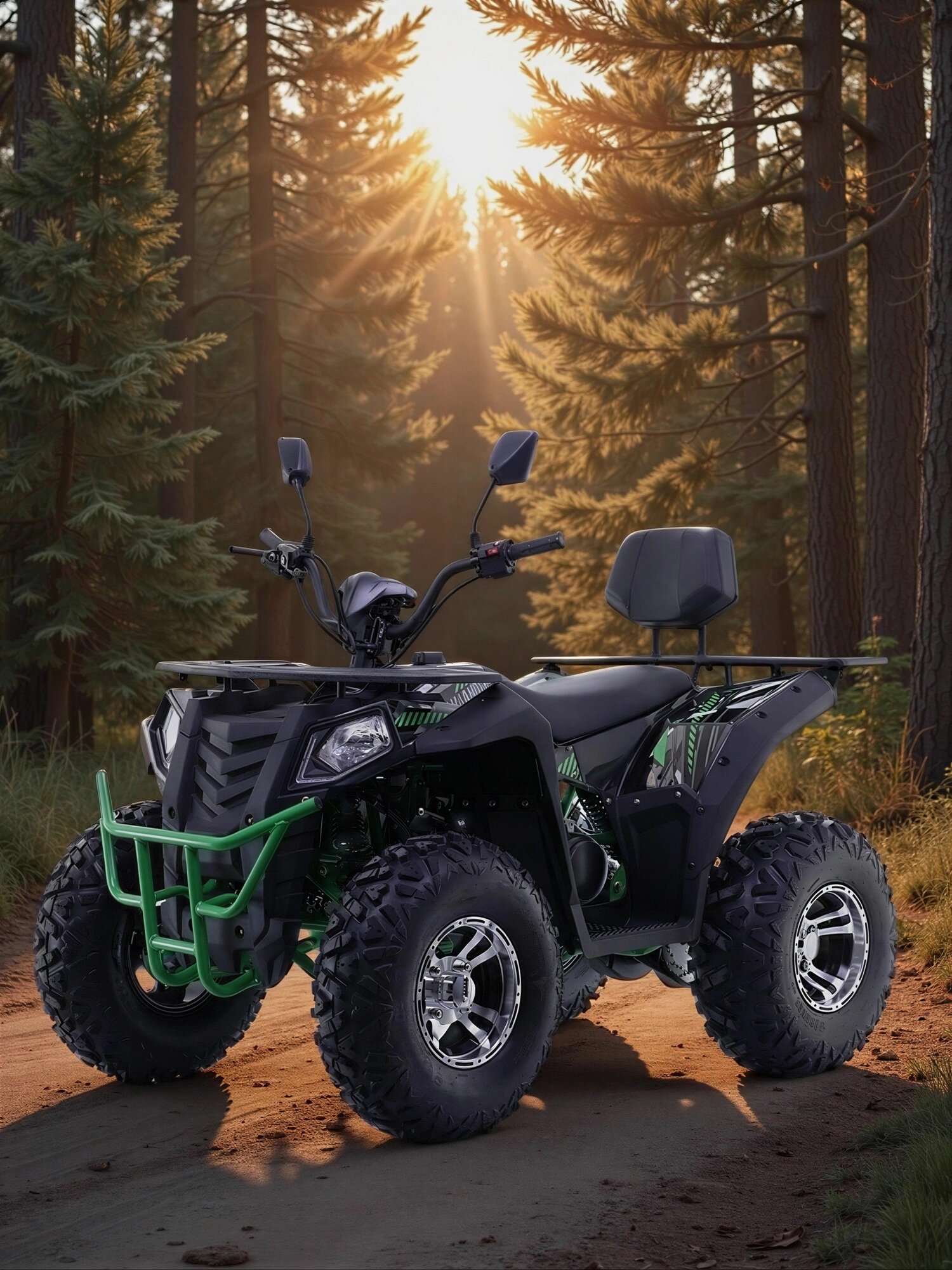 Квадроцикл COMMANDER 2.00 PLUS 180 см3 BLACK & GREEN