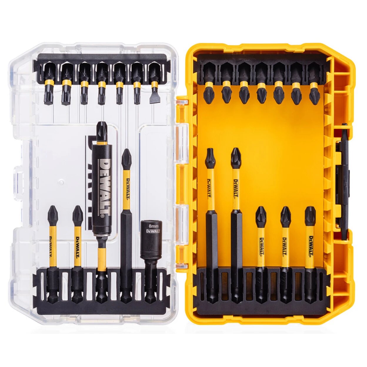 Набор магнитные и ударных бит и насадок FLEXTORQ 25 предметов DT7073000T-QZ