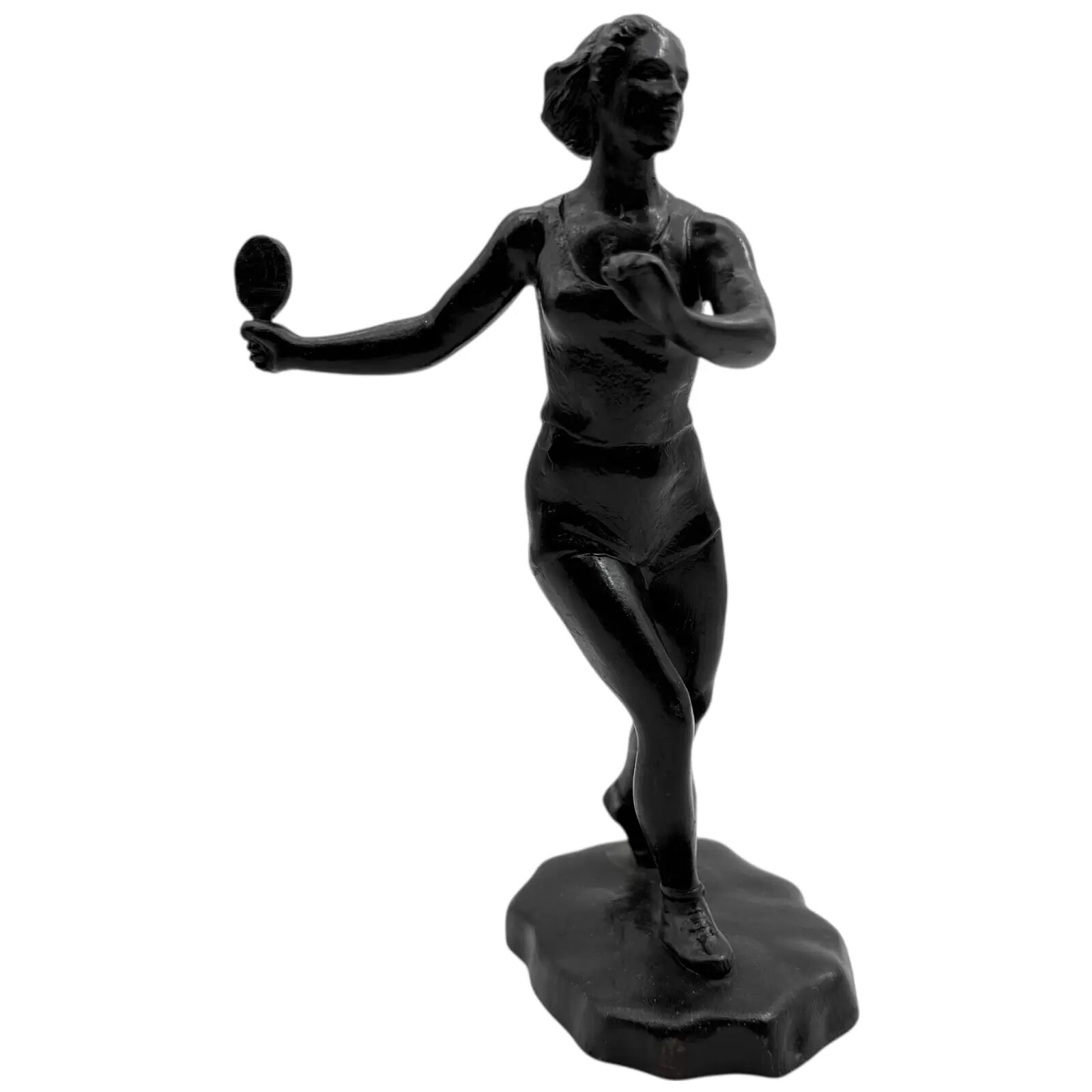 Чугунная статуэтка "Теннисистка" 1959 г. Автор А. С. Гилев, Касли, СССР