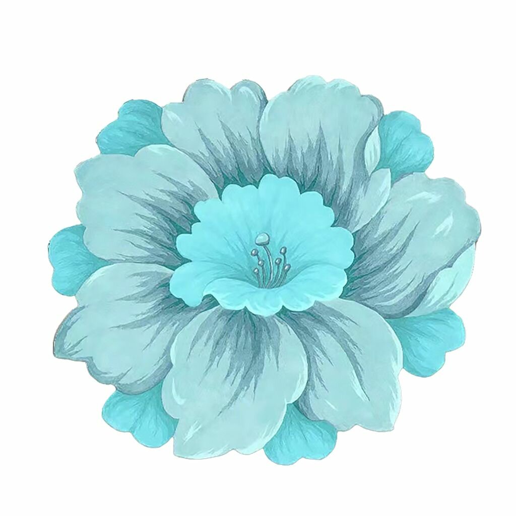 Цветочный ковер особой формы-flower 02