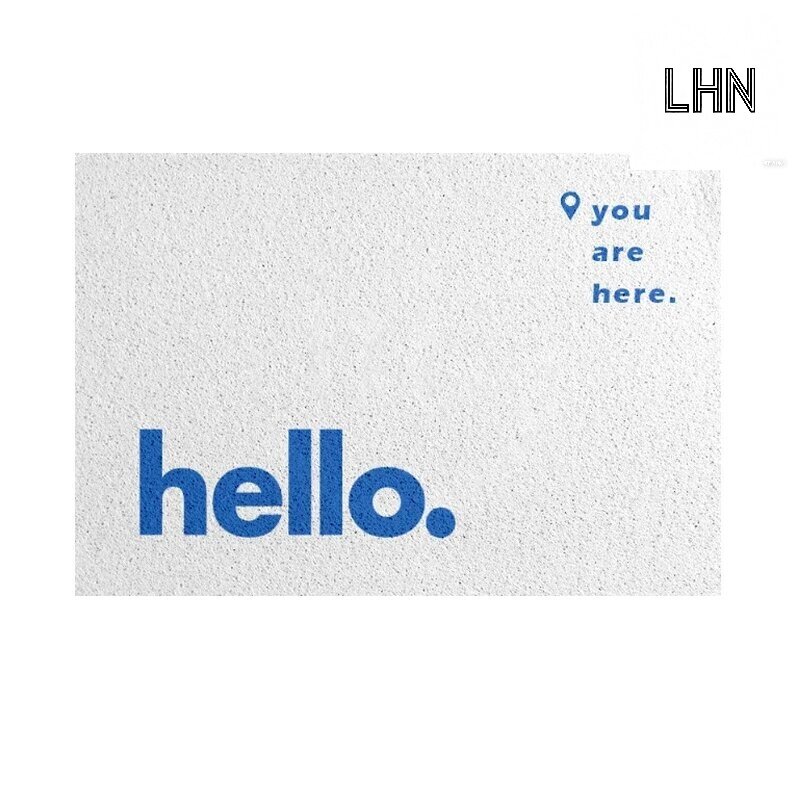 Коврик для входной двери "Hello", ПВХ, нескользящий, антивандальный, 60 см x 90 см