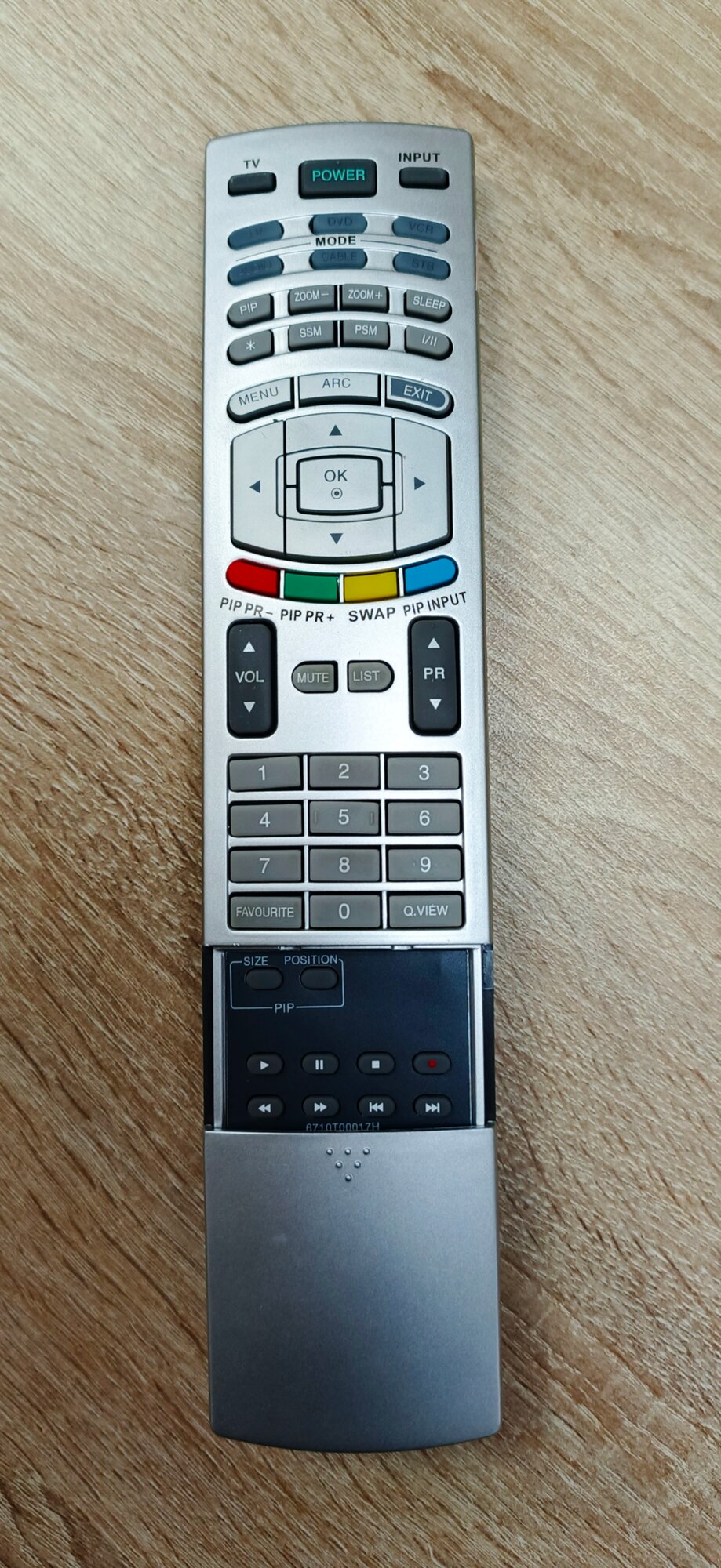 Пульт для телевизора LG LCD 6710V00017H батарейки в комплекте