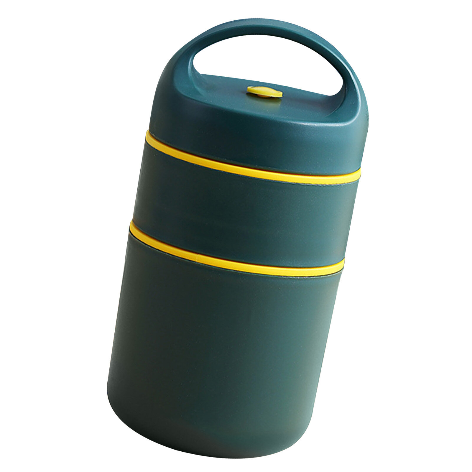 Изолированная банка для пищевых продуктов из нержавеющей стали 304, 680 мл, 2-х уровневый портативный вакуумный контейнер для хранения продуктов питания для обеда, завтрака, супа, овсянки, темно-зеленый